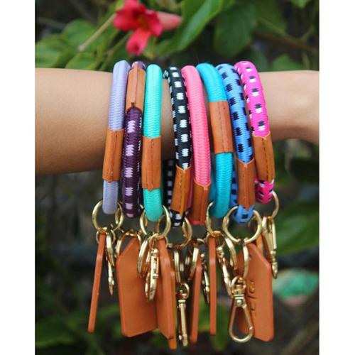Boulevard GoGo Monogrammed Keyring In Lots Of Colors!